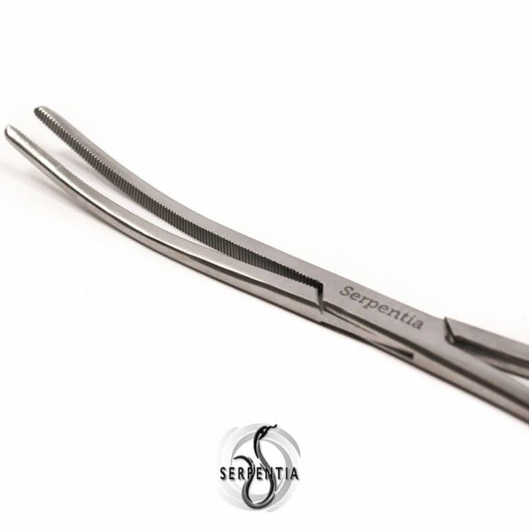 Curved Tip Feeding Tongs - Serpentia Reptile Feeding Forceps