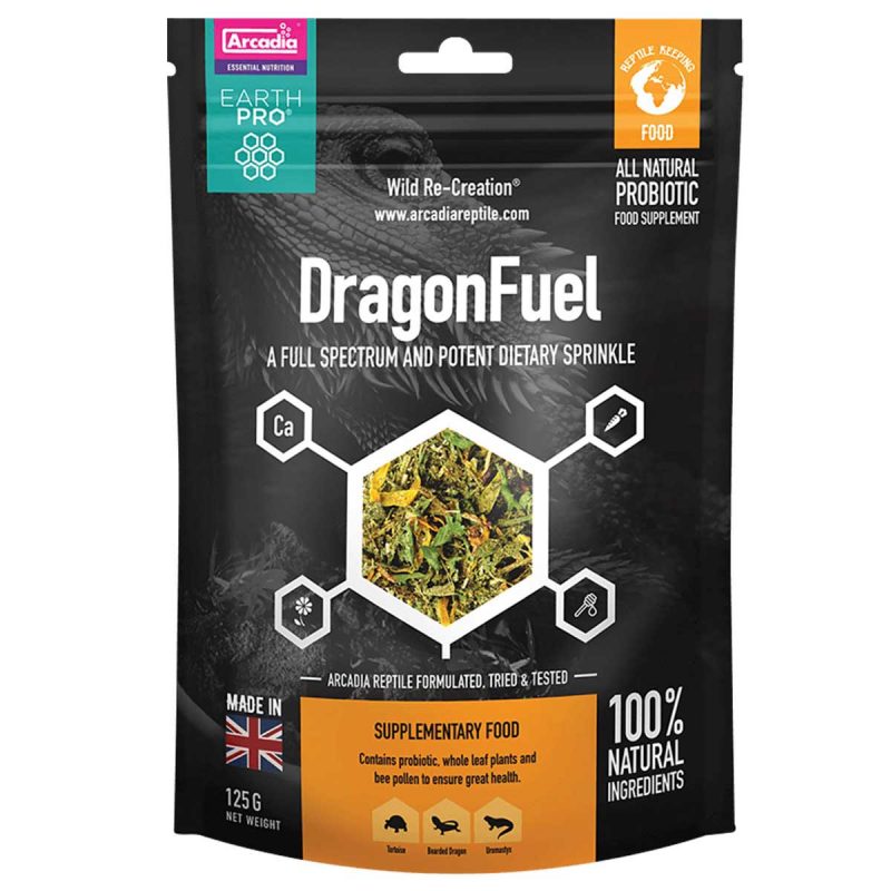 Arcadia EarthPro Dragon Fuel, 125g Pouch - Serpentia