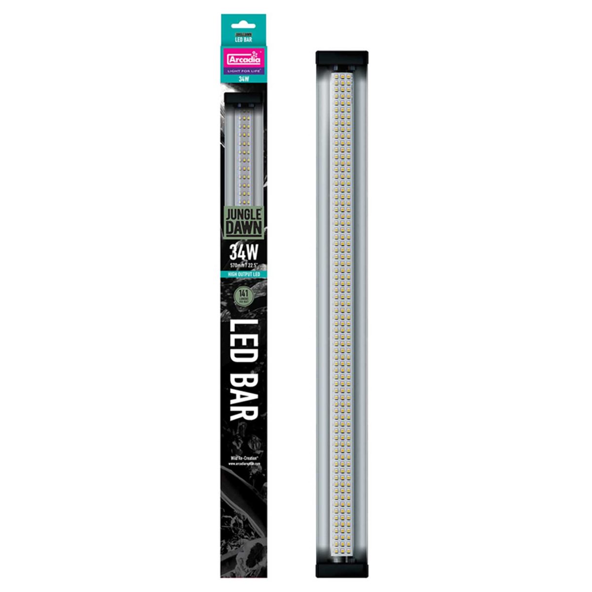 Arcadia Jungle Dawn Bar 34w - Full Spectrum LED Bar - Serpentia