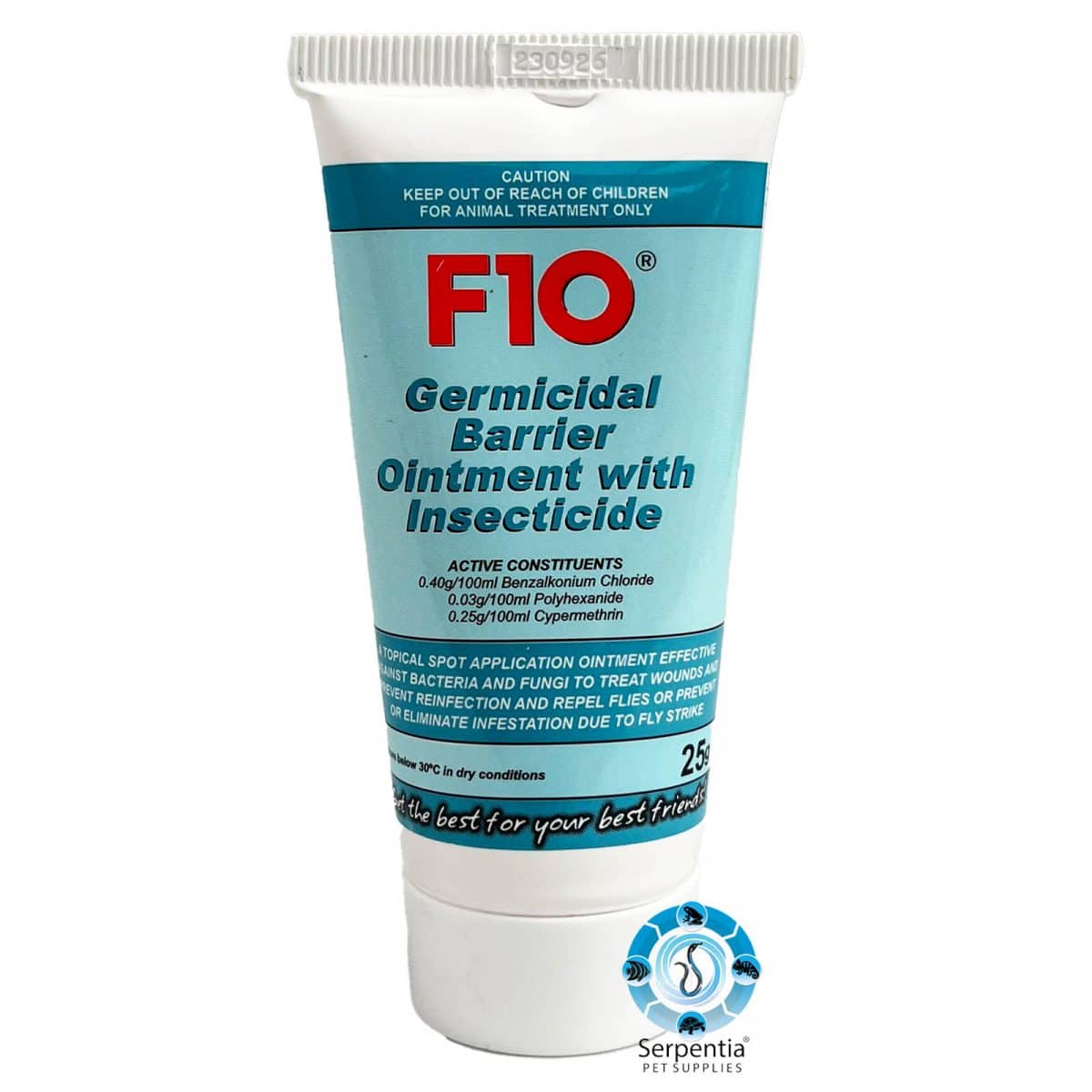 F10 Germicidal Barrier Ointment With Insecticide 25g - Serpentia