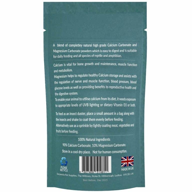 Reptile Calcium Magnesium Supplement Powder - Serpentia
