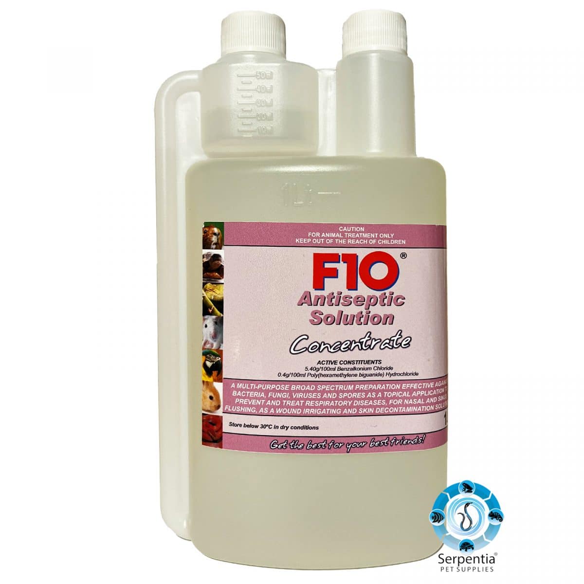 F10 Antiseptic Solution Concentrate 1000ml - Serpentia